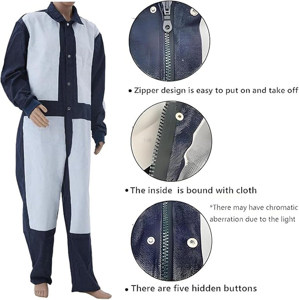 HOLDWIN Heavy-Duty Leather Sandblasting Protective Suit – Blast & Spra